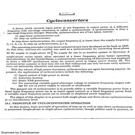 cycloconverter | PDF