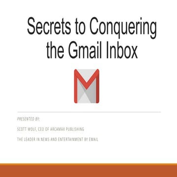 5 Tips To Master Gmail | PPTX