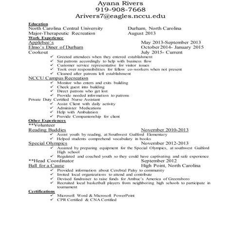 Bethany Elmhurst Resume March 2016 (1) | DOCX