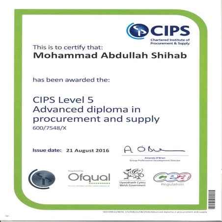 CIPS Level 60001 | PDF