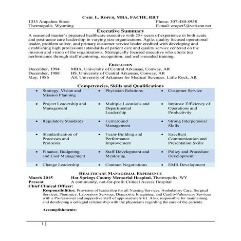 Resume 1, Joyce Lincourt-Sullivan | PDF