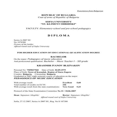 Diploma | PDF
