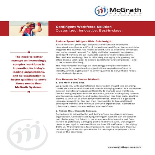 Contingent Workforce Solution | PDF