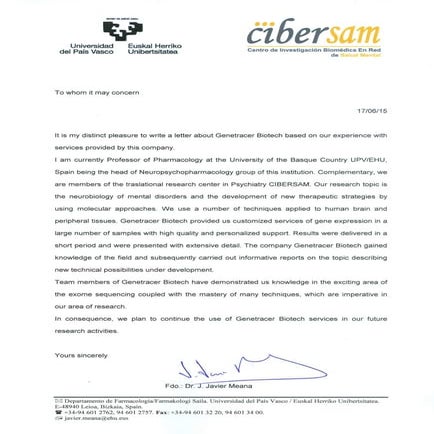 Javier_Meana_Reference_Letter_Genetracer | PDF