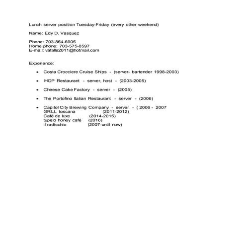 Edy Resume | DOCX