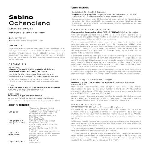 CV Sabino Ochandiano | PDF