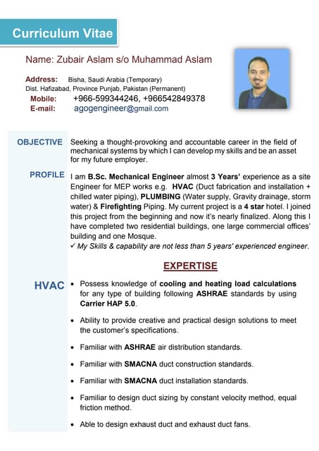 Jawed CV (2) | PDF