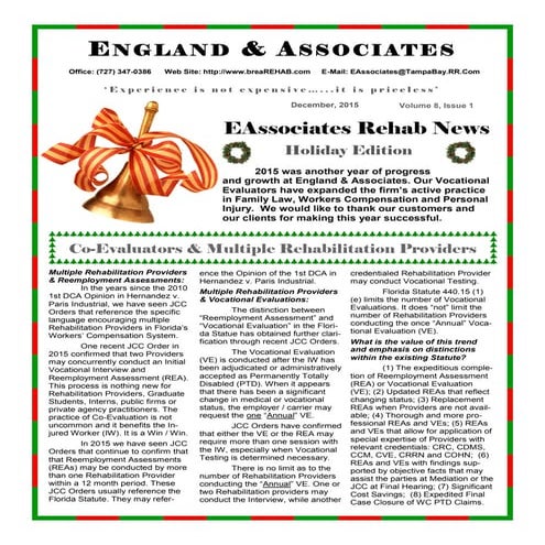 EAssociates December 2015 Issue - Newsletter | PDF