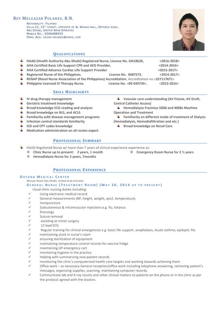 DHA RN CV | PDF