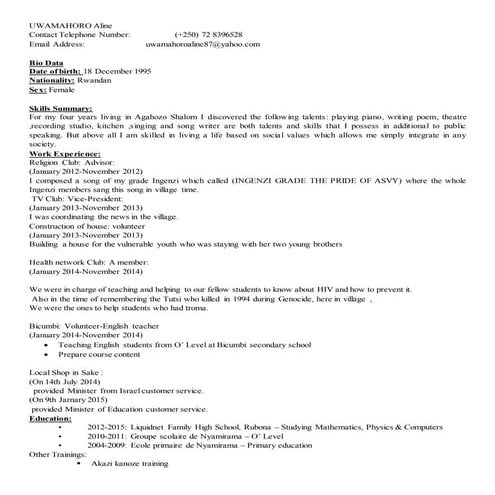 Bongani Maseko CV TV[1] | DOCX