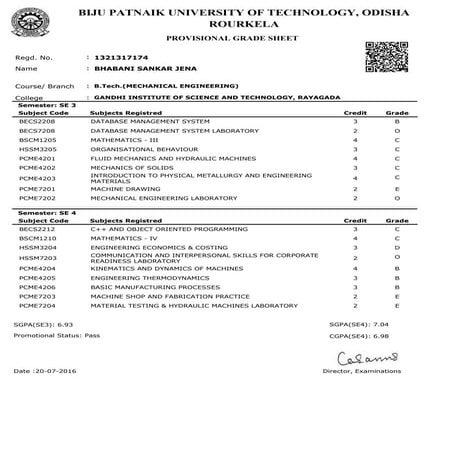 Student Grade History | PDF