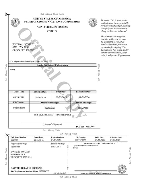 New FCC License | PDF
