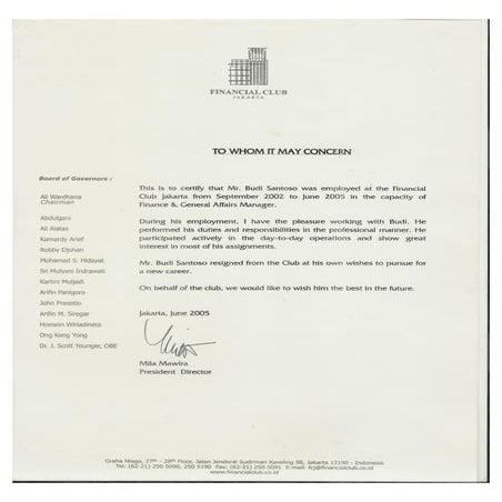 Reference Letter FCJ_Mila | PDF