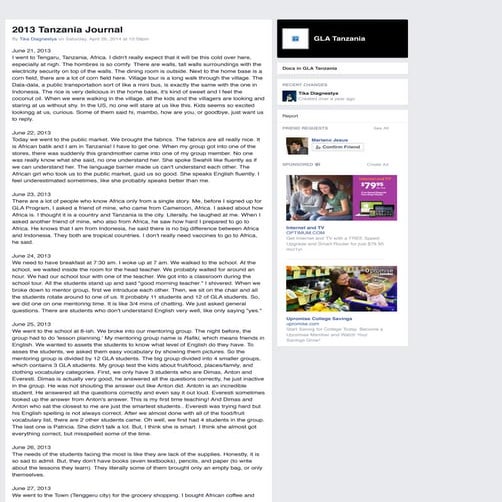 My african experience G9 | DOCX