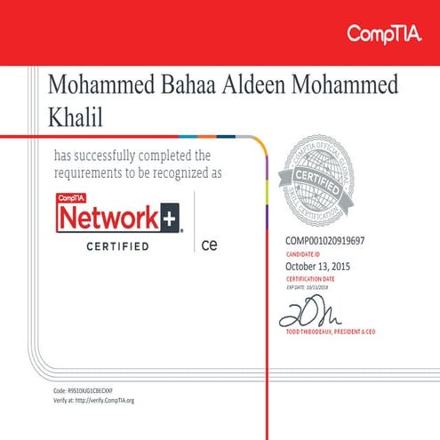 CompTIA A+ ce certificate (2) | PDF