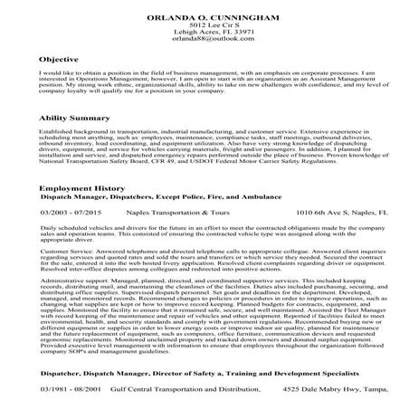 Resume with complete employment history | PDF