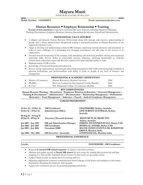 CV-January 2017 | DOCX