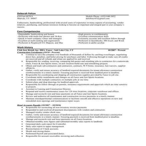 Debbie Felton Resume | PDF