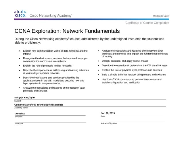 Ccna Exploration Network Fundamentals Ppt