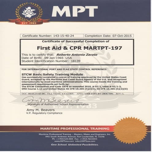Radar-Certificate-MPT- | PDF