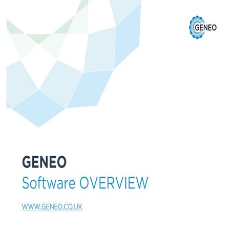 GENEO Software Overview 2015 | PDF
