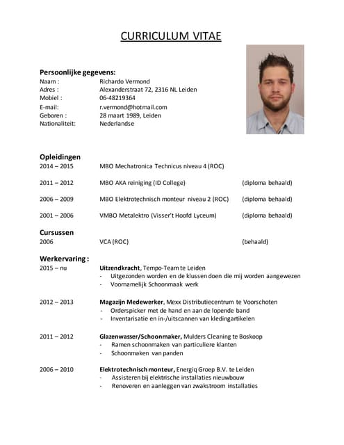 CV Laurent 20160706 | PDF