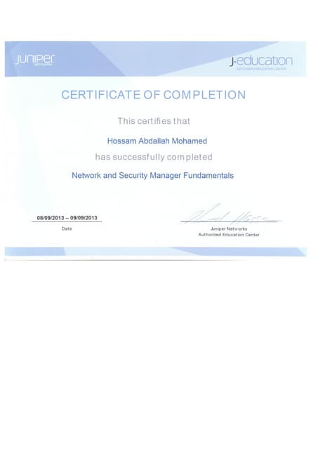 My training Certification | PDF