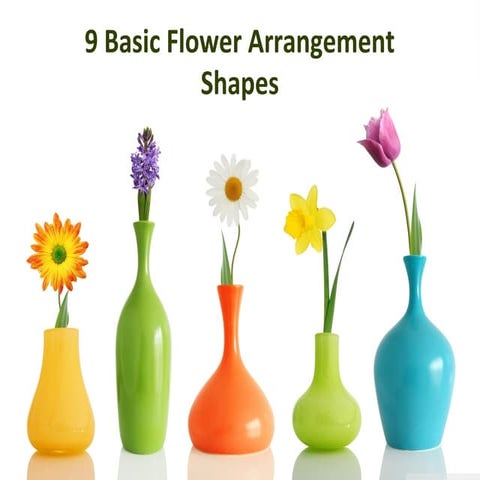 9 basic flower arrangement shapes | PPT