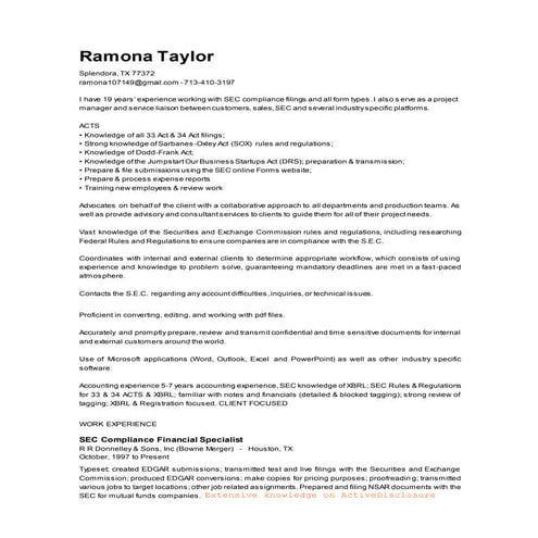 Ramona-Taylor resume | PDF