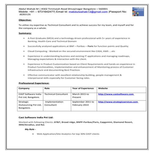 Abdul Wahab | DOC | Computer Software and Applications | Computing