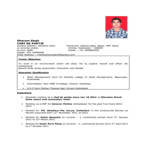 Dharam CV1 | DOCX