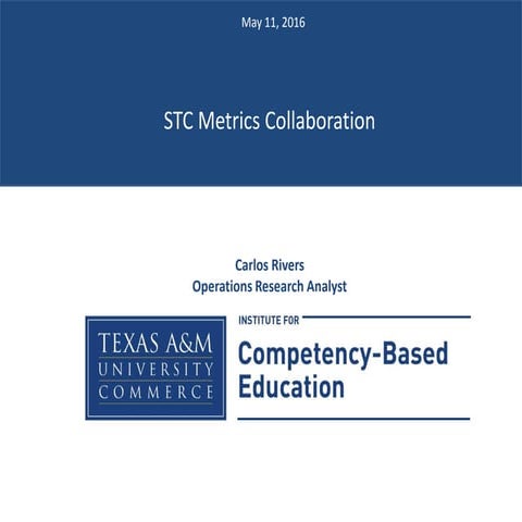 STC Metrics Collaboration | PDF