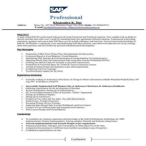 KKDas_ResumeII | PDF