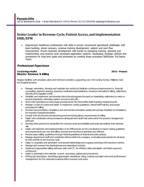 Patient Access department plan | PPTX