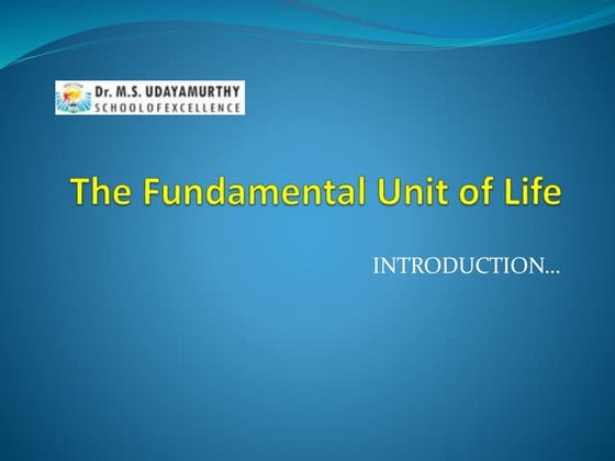 The Fundamental Unit of Life (Prashant Kirad).pptx | Biological ...