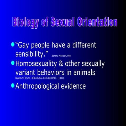 9 Biology Of Sexual Orientation | PPT