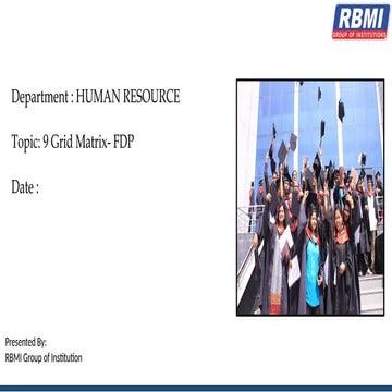 9 Box GRID Matrix for students of management | PPTX