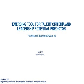 9 box matrix EQ and IQ | PDF