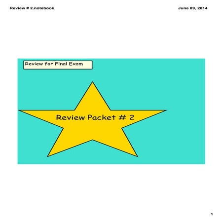 Final review # 2 | PDF