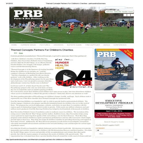 Themed Concepts Partners For Children's Charitiespdf | PDF