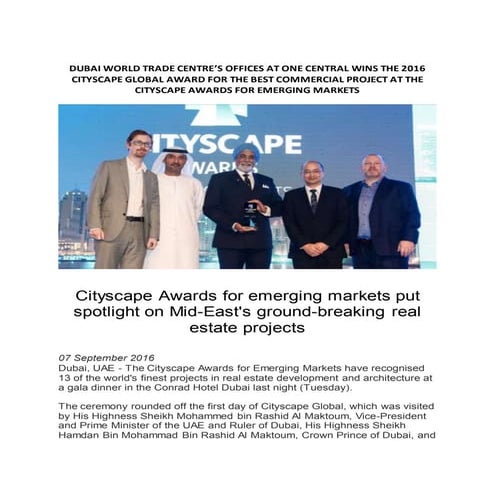 2016 CITYSCAPE GLOBAL AWARD | PDF