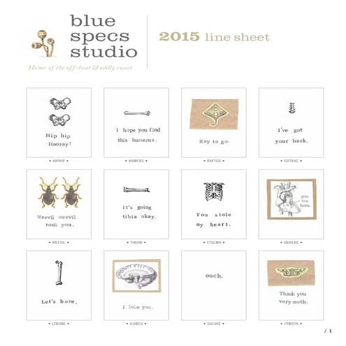 BLUE SPECS_LINE SHEET 2015_sm | PDF | Gifts and Greetings Cards | Shopping