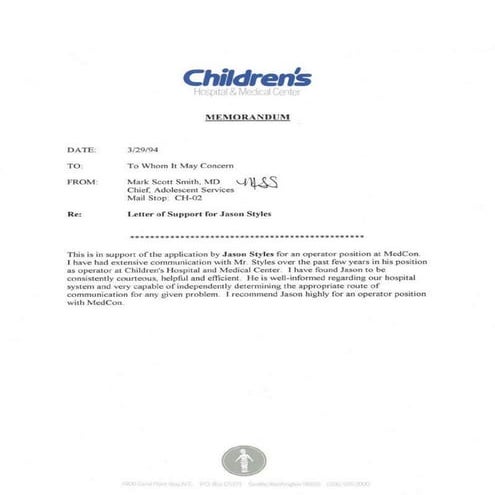 Dr. Michael Gluck Reference | DOCX