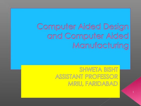 Uses of Computers in Manufacturing and production sector | PPTX