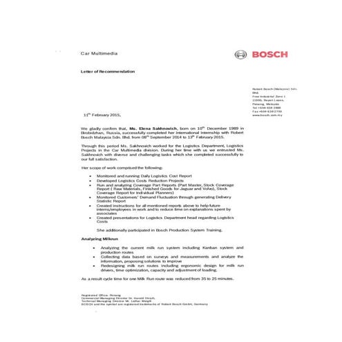 Bosch Recom | PDF
