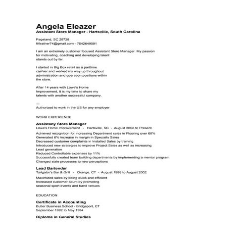 Zifa Awoudi's resume | PDF