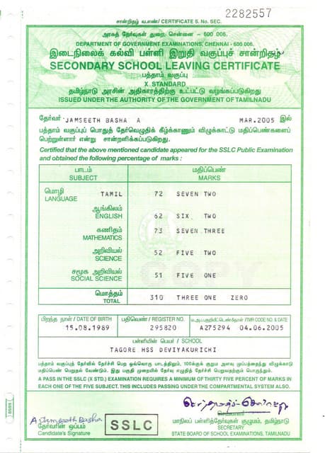 10th marksheet | PDF | Professional School | Postgraduate Education