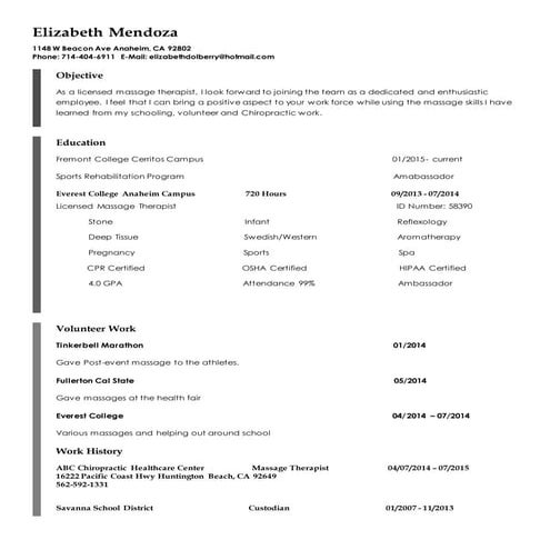 elizabeth resume | DOCX