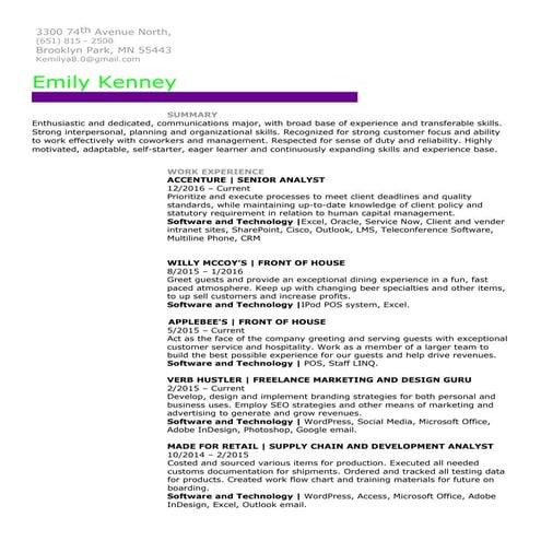 Emily Kenney Resume 4.11.2016