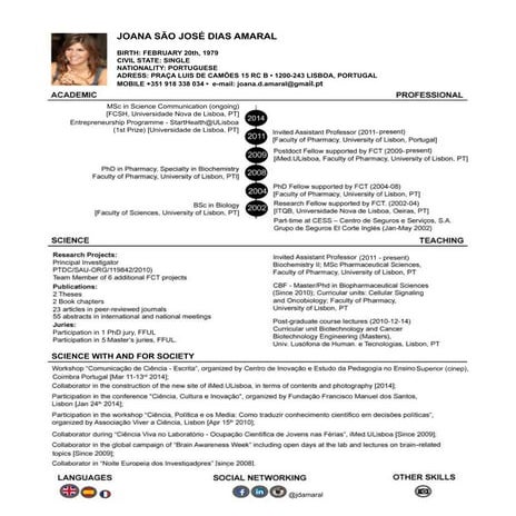 Short CV AMARAL | PDF